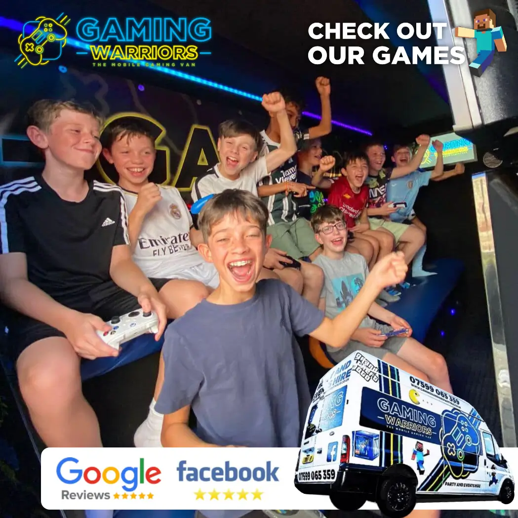 Berkshire Gaming Van Hire - Mobile Gaming Bus Surrey - Gaming Warrior Party Bus London